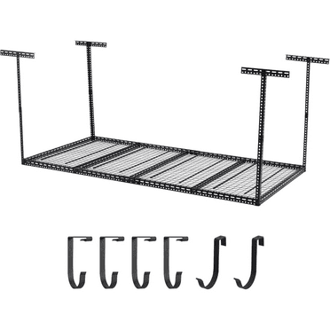 eShelf Adjustable Overhead Garage Storage Rack, 4X4 ft, Heavy-Duty ...