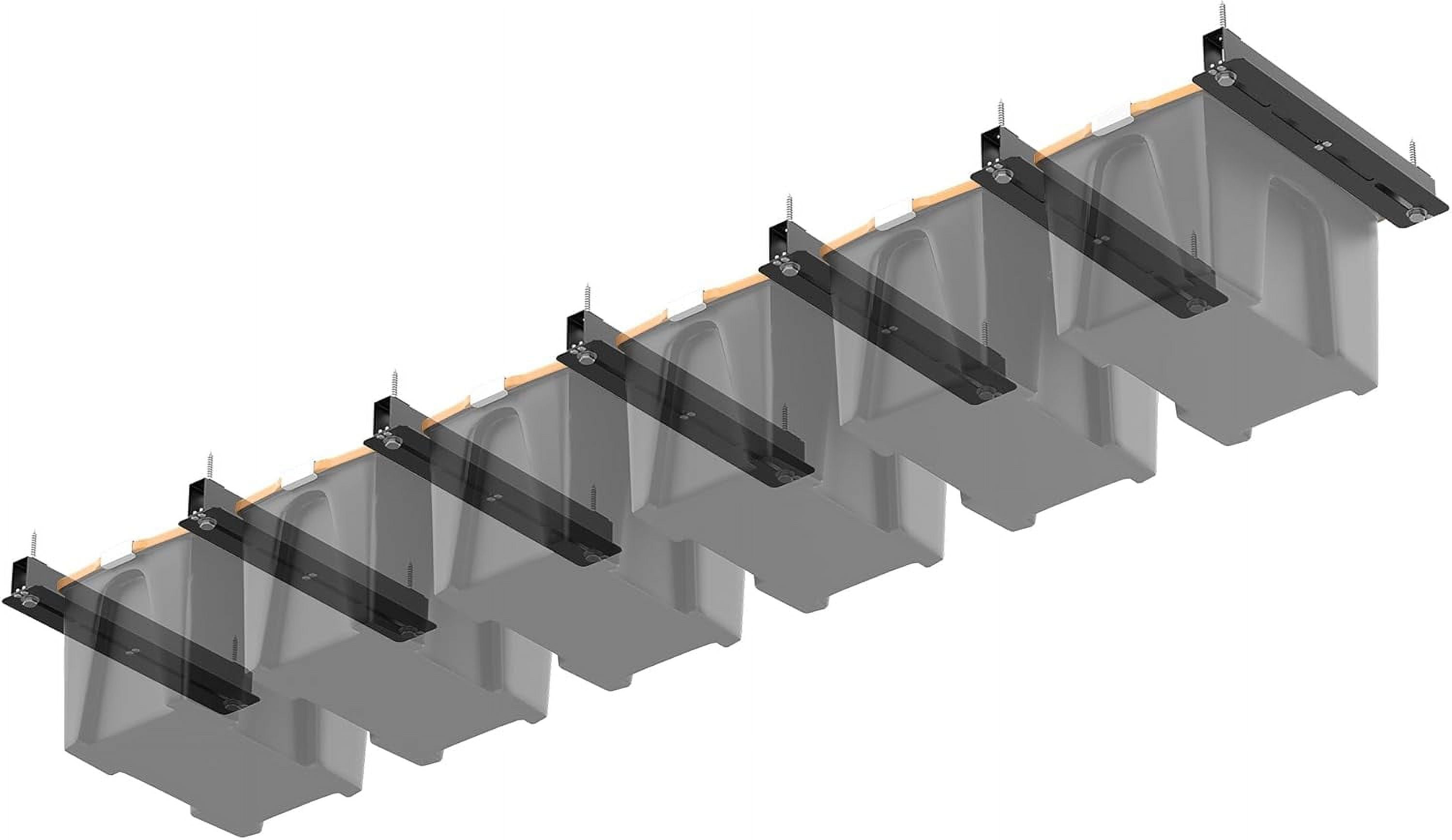 Overhead Garage Storage Racks for Bins, Ceiling Storage Rack Garage ...