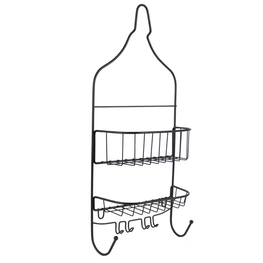 Overhead Hanging Shower Shelf Caddy Organizer, Contoured Head, 2x Razor ...