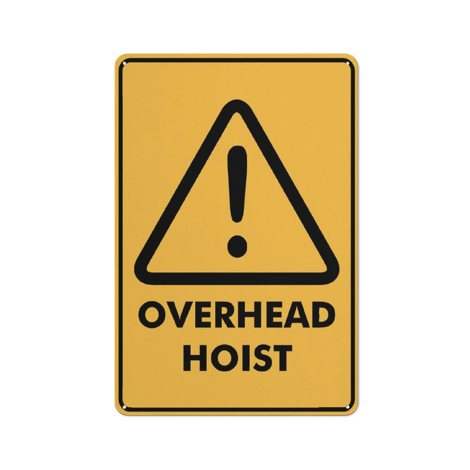 Overhead Hoist Sign 12 X 8 Inch Metal Sign, Rustproof Aluminum ...