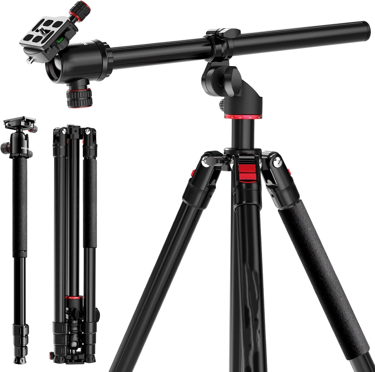 Overhead Horizontal Camera Tripod Monopod with Ball Head & Flexible ...