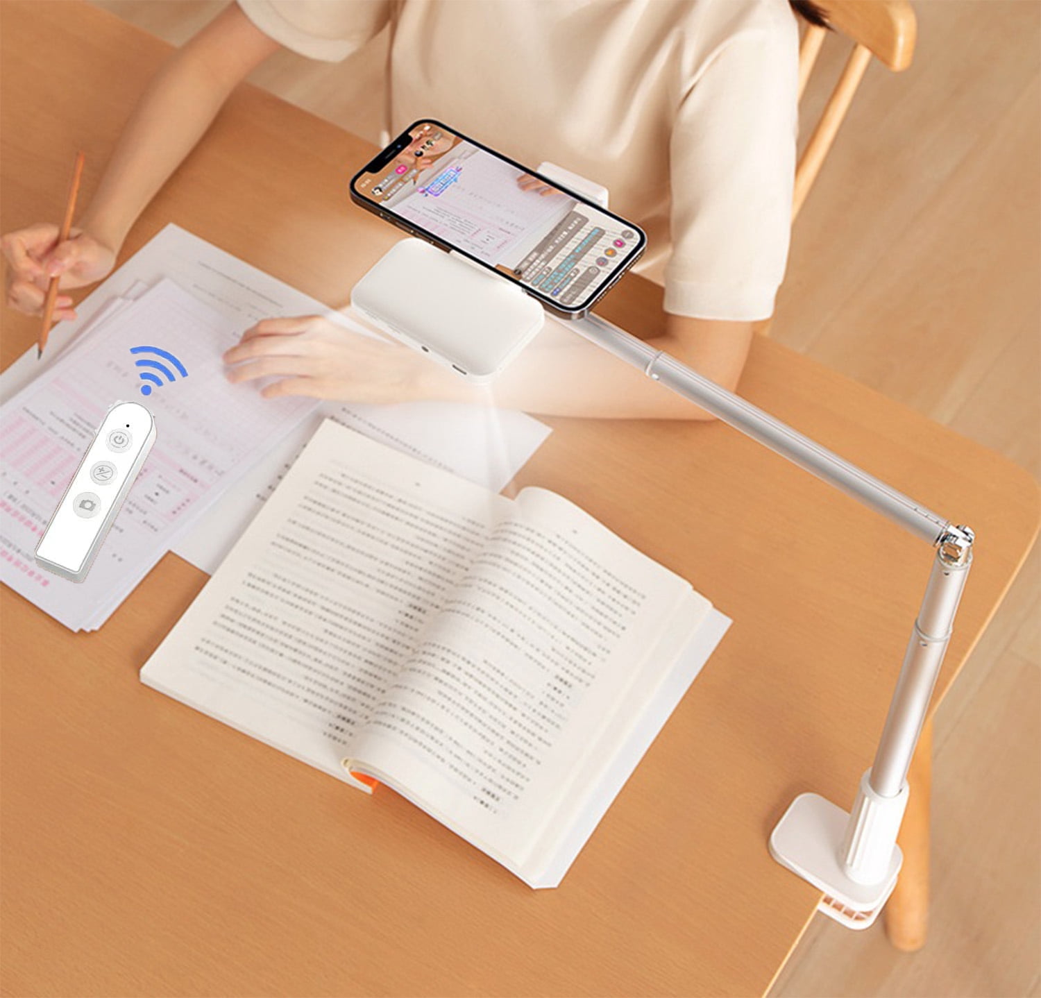 Overhead Phone Mount for Recording Phone Stand Articulating Arm Cell ...