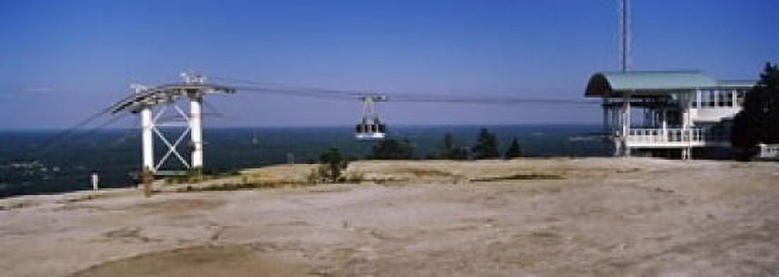 Overhead cable car on a mountain, Stone Mountain, Atlanta, Georgia, USA ...