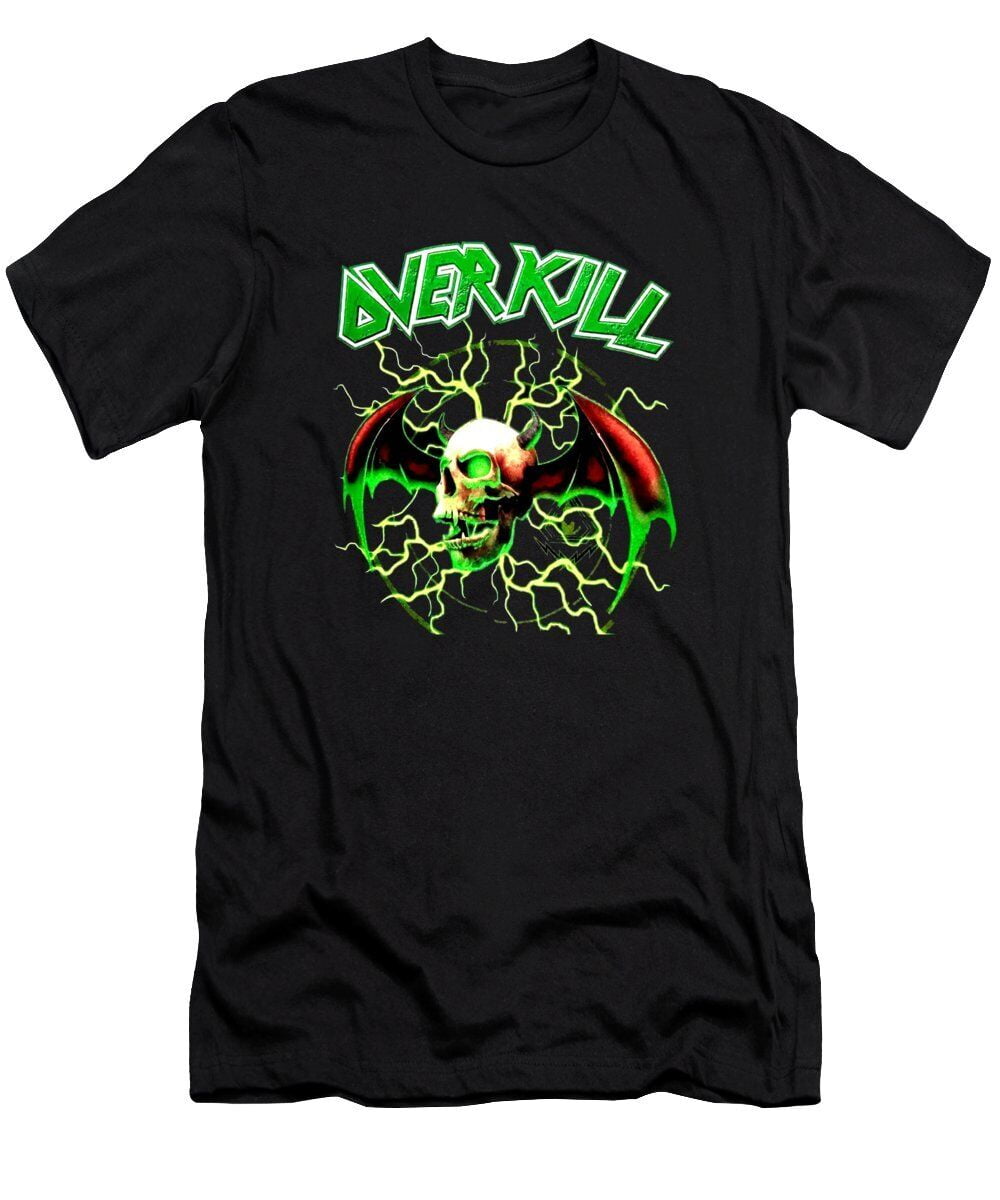 Overkill Band Music Lover Cotton Full Size Black Men Women Shirt ...