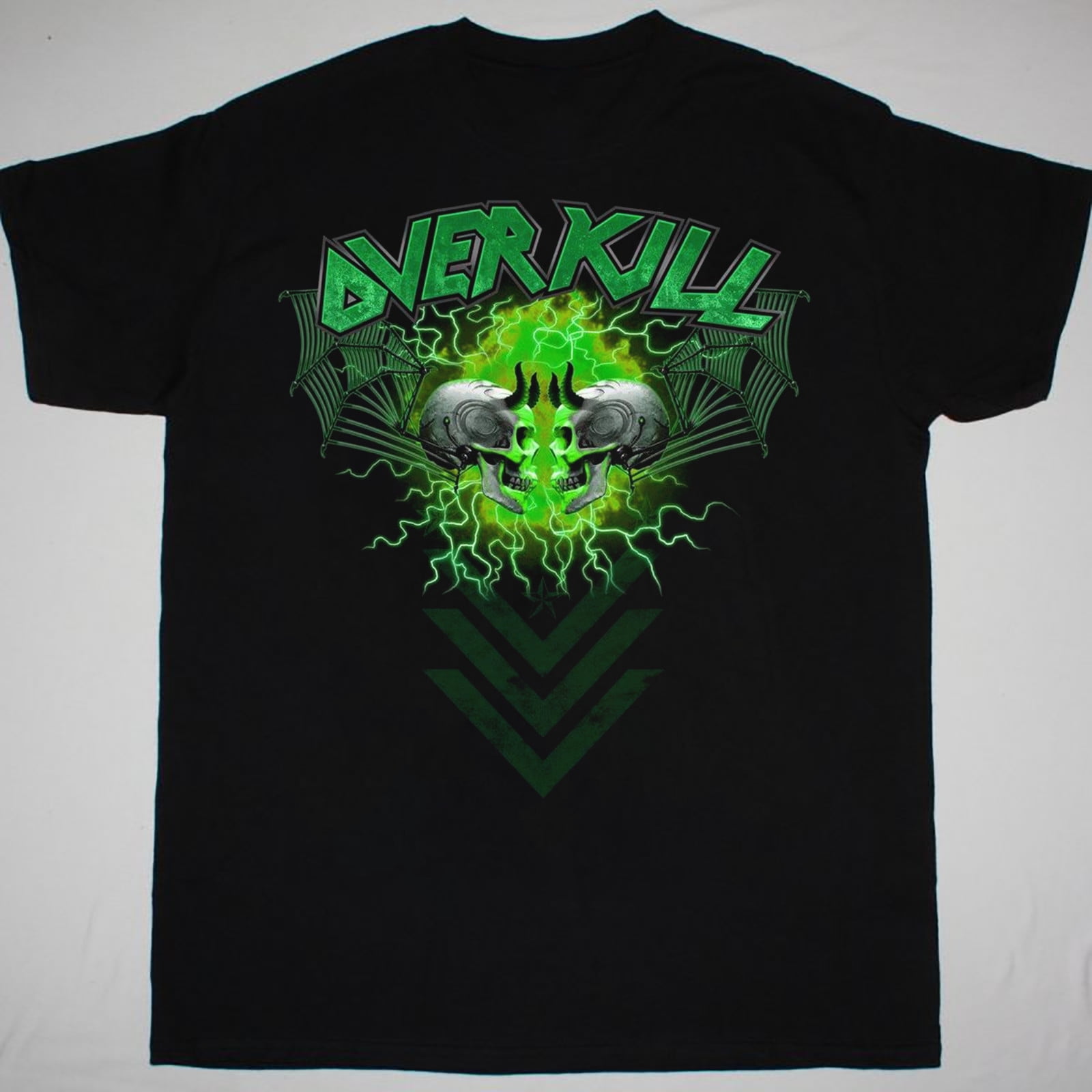Overkill Graphic T-Shirt Short Sleeve Cotton Black Men All Size S to ...