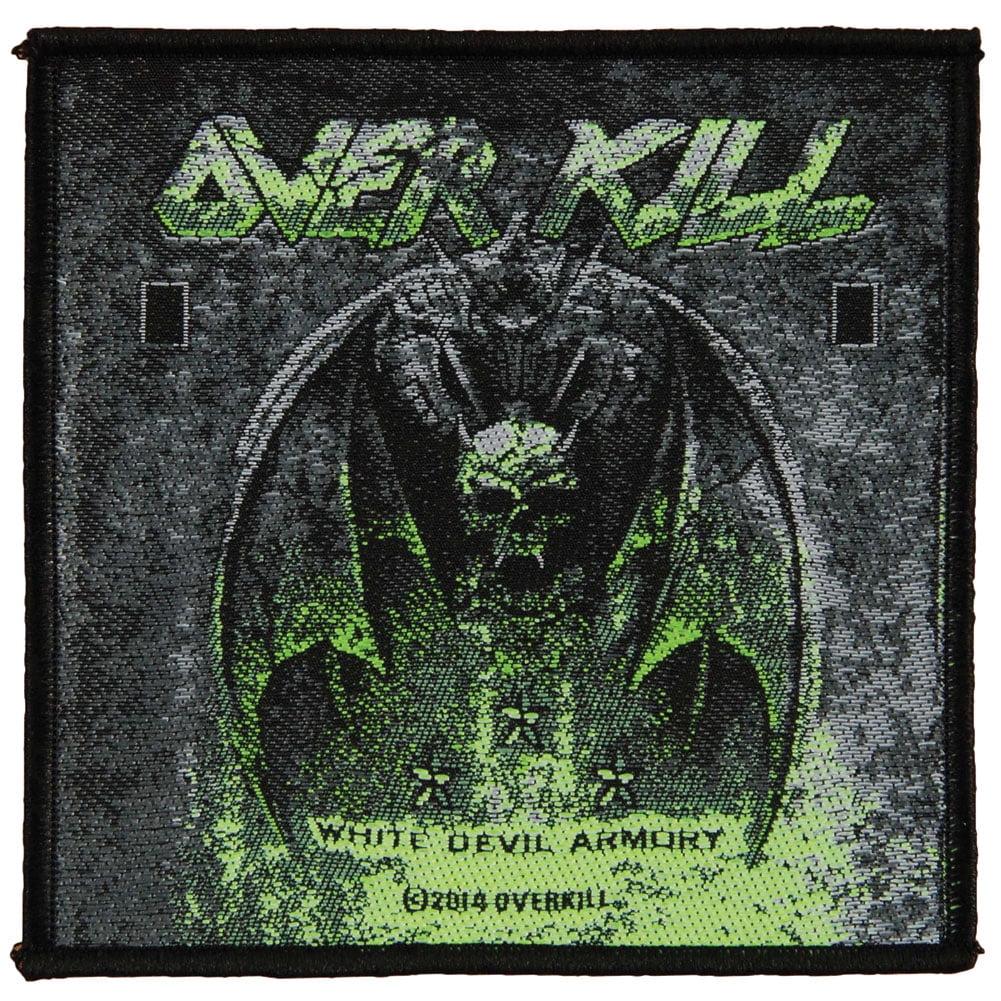 Overkill Men's White Devil Armory Woven Patch Black - Walmart.com