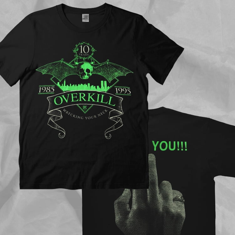 Overkill Wreck Your Neck 10 Years Anniversary Tour Rare Black Double ...