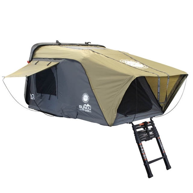 HD Bundu 2 - Hard Shell Roof Top Tent, 2 Person, Grey Body & Black ...