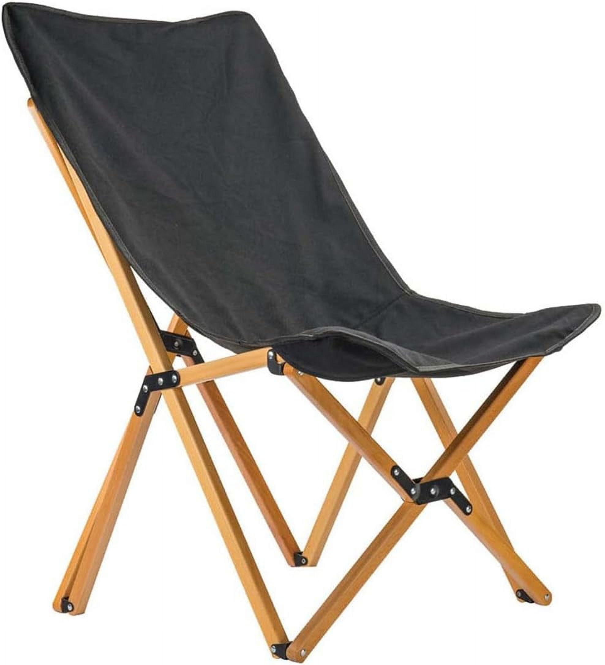 Overland Vehicle Systems Kick It Camp Chair - Black Canvas Body with ...