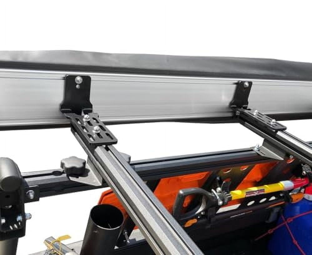 Overland Vehicle Systems Nomadic Awning Bracket Kit for 270, & 180 - Set of 3 Heavy Duty Steel ...