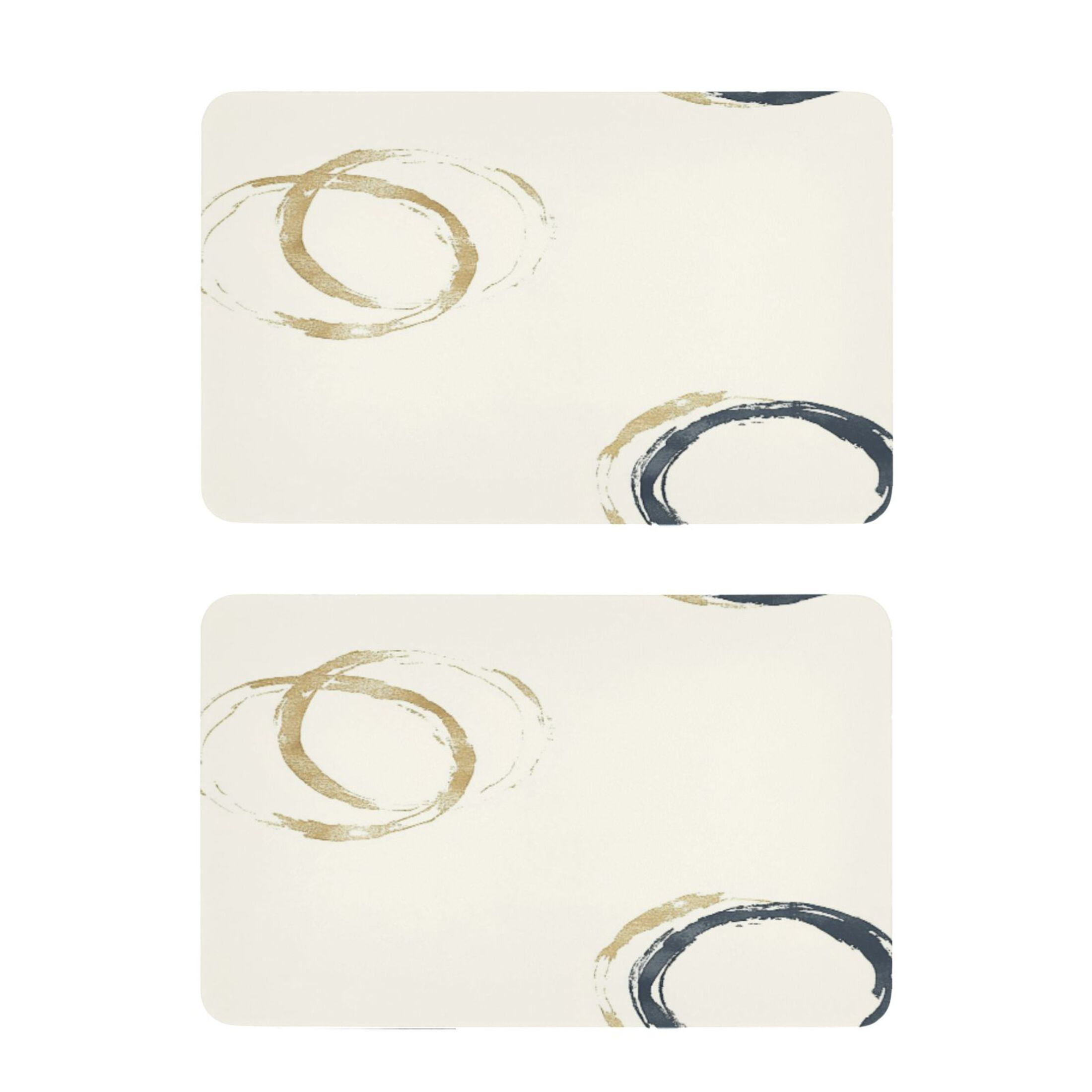 Overlapping Circles 2 Pack 4x2.5 Inch Magnetic Stickers Thick and ...