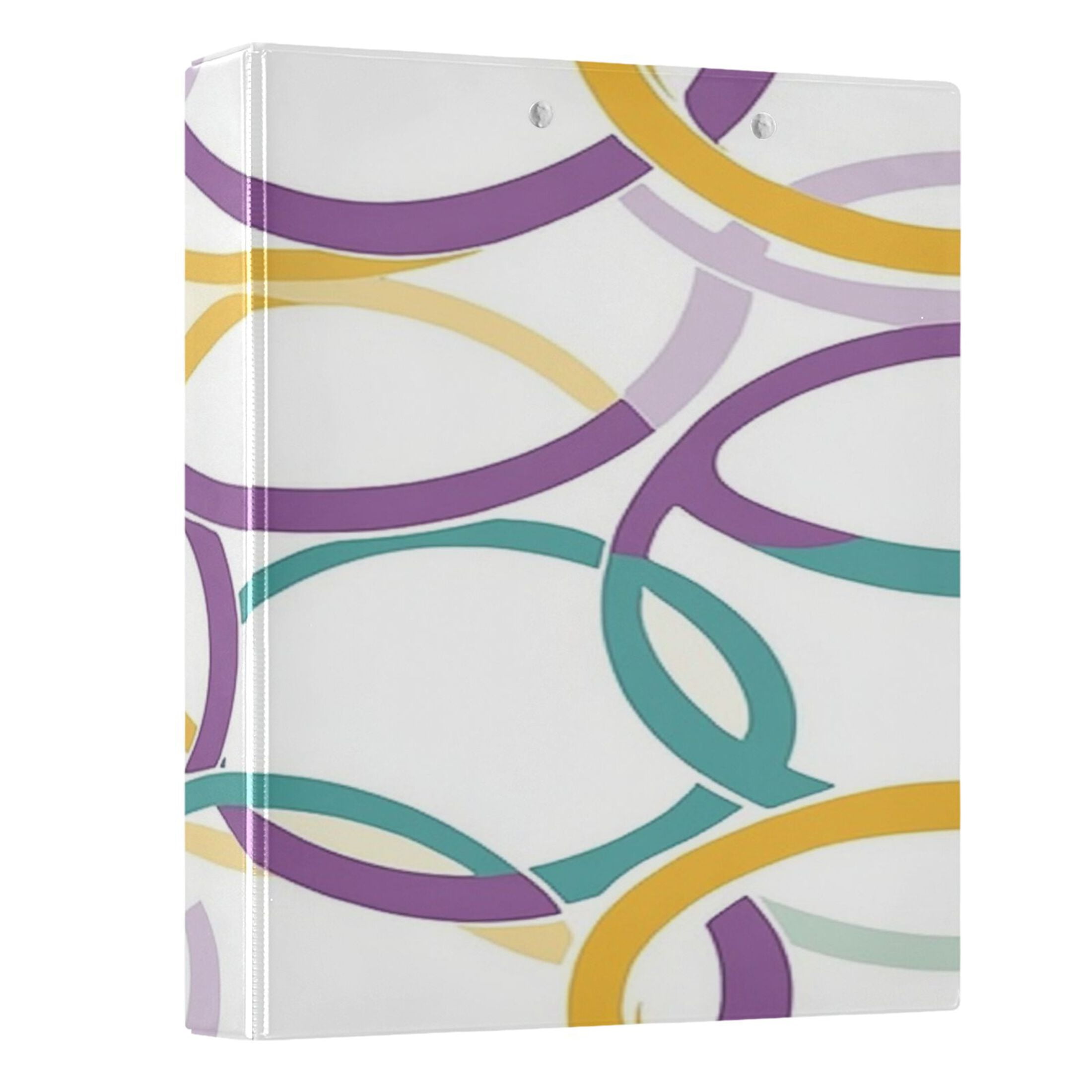 Overlapping Circles 3 Ring Hardcover Binders 1.5in Round Rings for ...