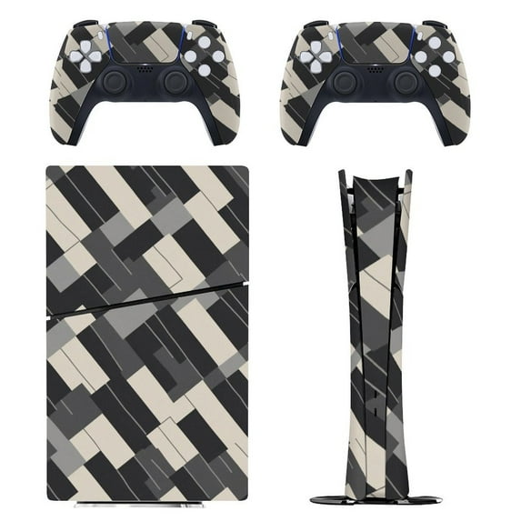 Overlapping Rectangles Console Skin Bundle for PS5 Pro Slim Disc ...