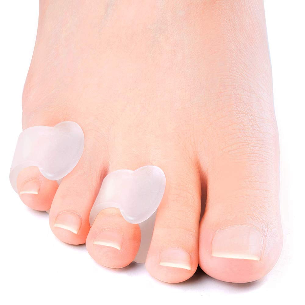 Overlapping Toes Gel Toe Separators, Medical Grade Silicone Pinky Toe ...
