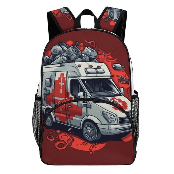 Overloaded Medical Emergency Vehicle Teenage Backpack Middle Students ...