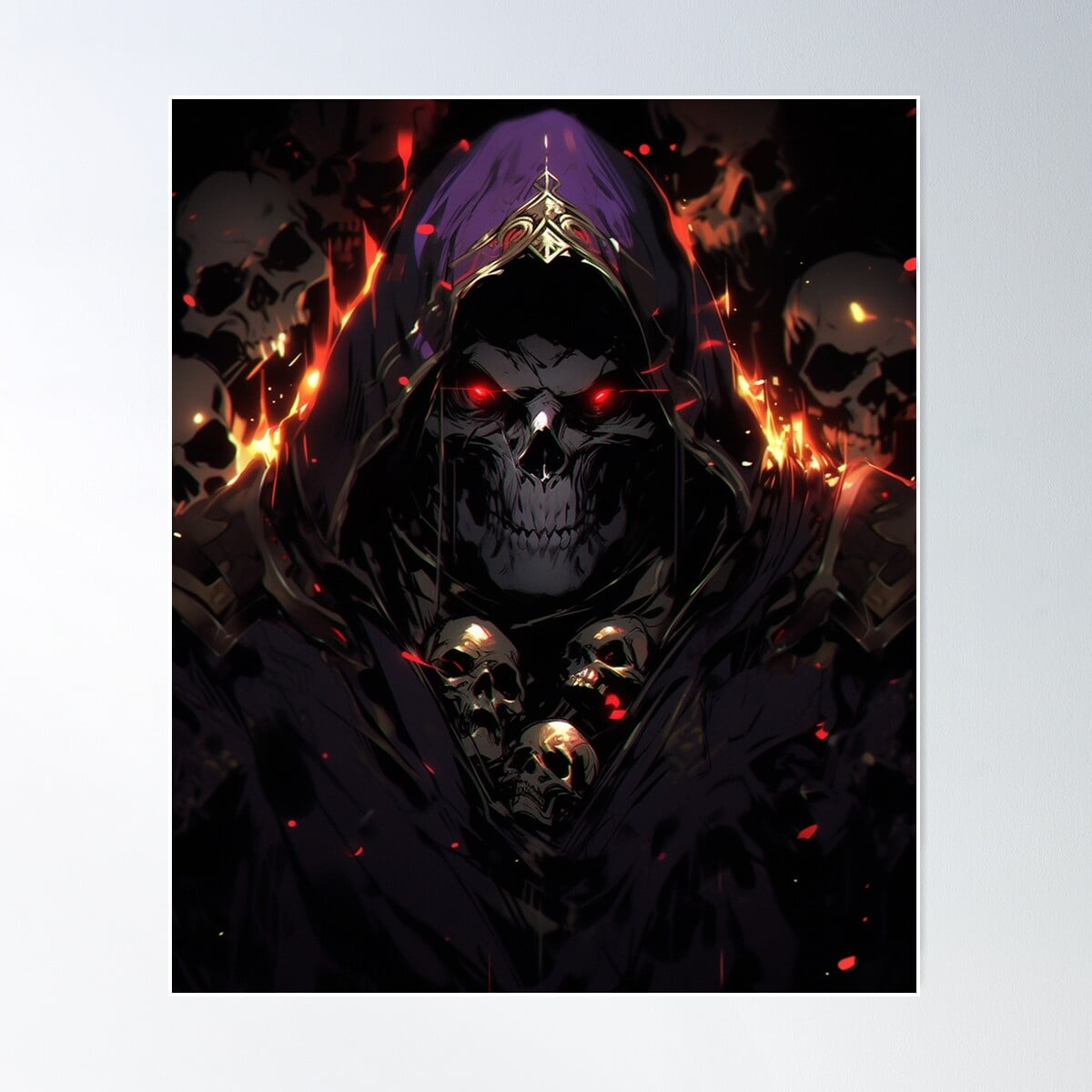 Overlord - Ainz Ooal Gown - Lord Of Destruction Poster Wall Art, Modern ...
