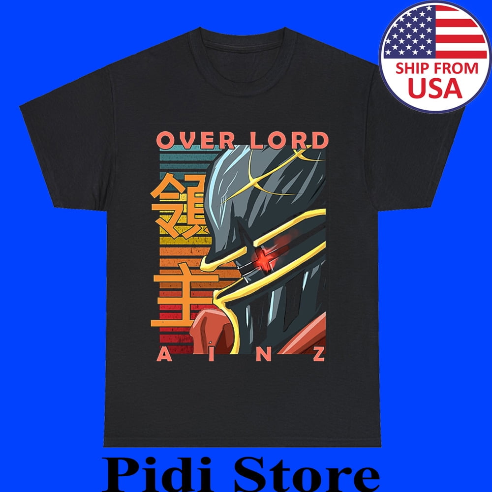 Overlord Ainz Ooal Gown Momonga Men's Black T-Shirt Size S to 3XL ...