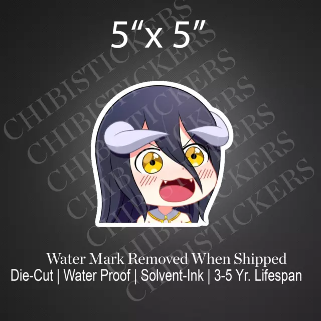 Overlord - Albedo, Anime Jdm Vinyl Window Decal Sticker Phone Decal ...