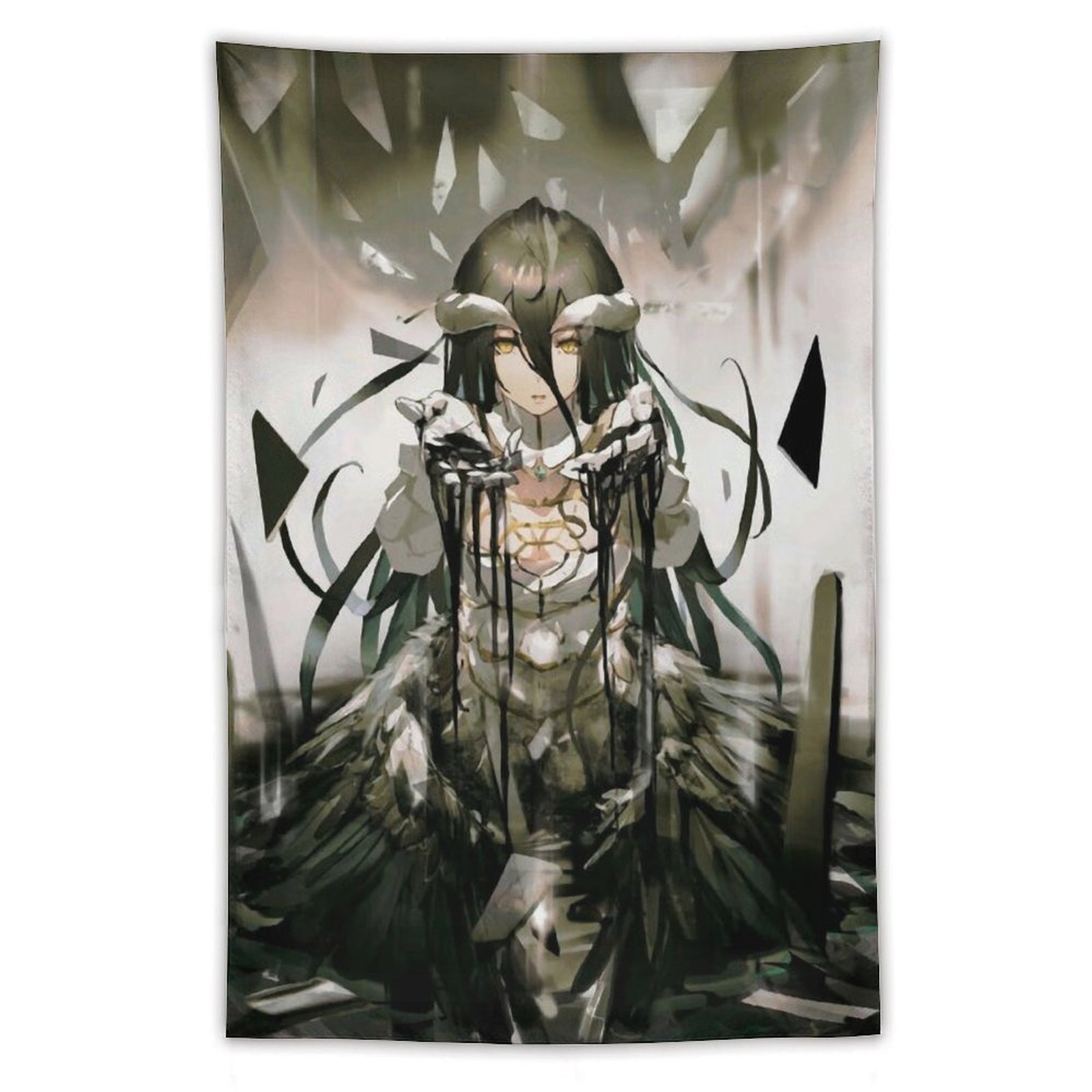 Overlord - Albedo Japanese Anime Tapesty Wall Tapestry Cartoon Poster ...