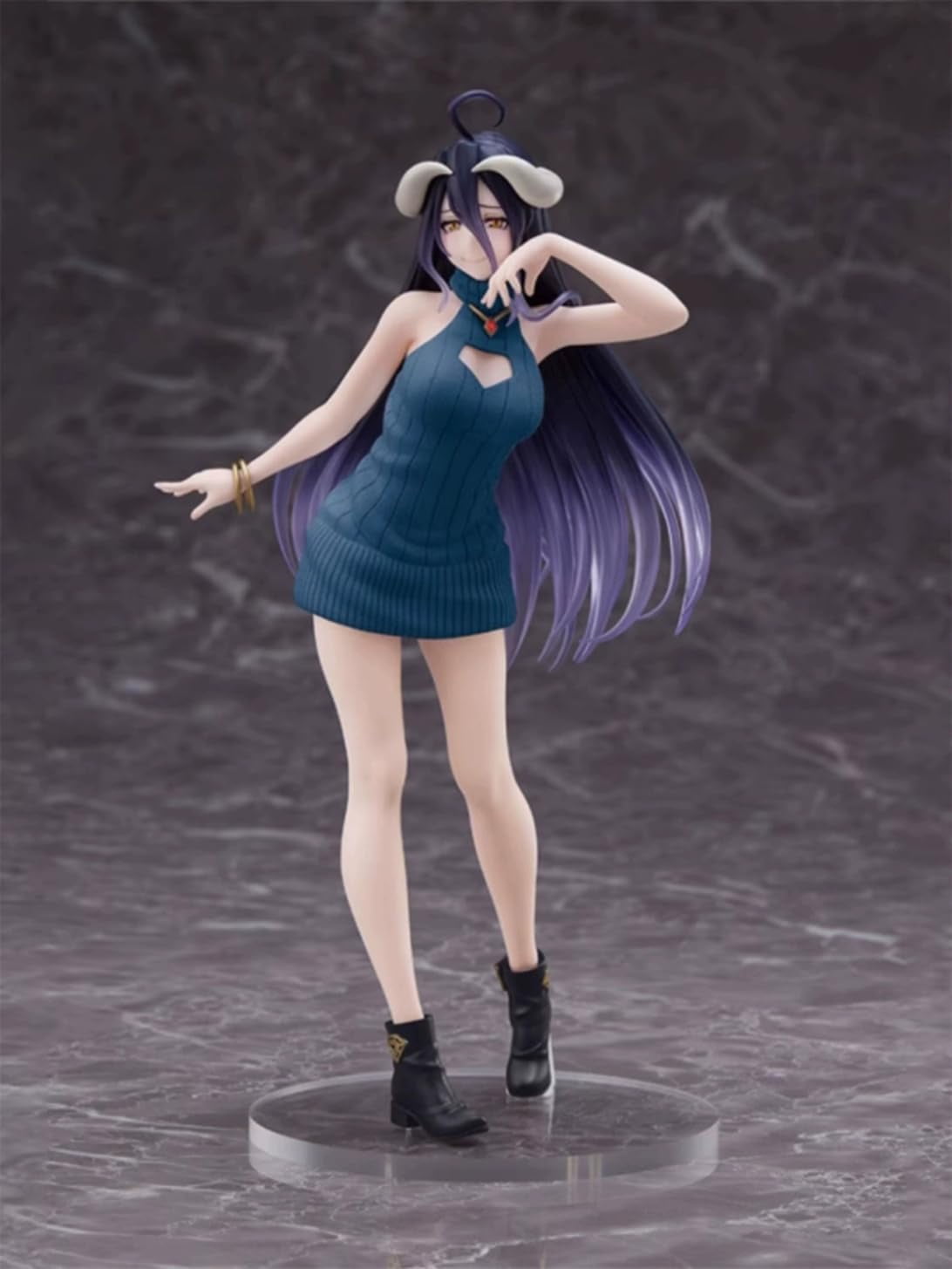 Overlord Albedo (Blue Sweater Ver) Character Anime Model Statue Toy ...