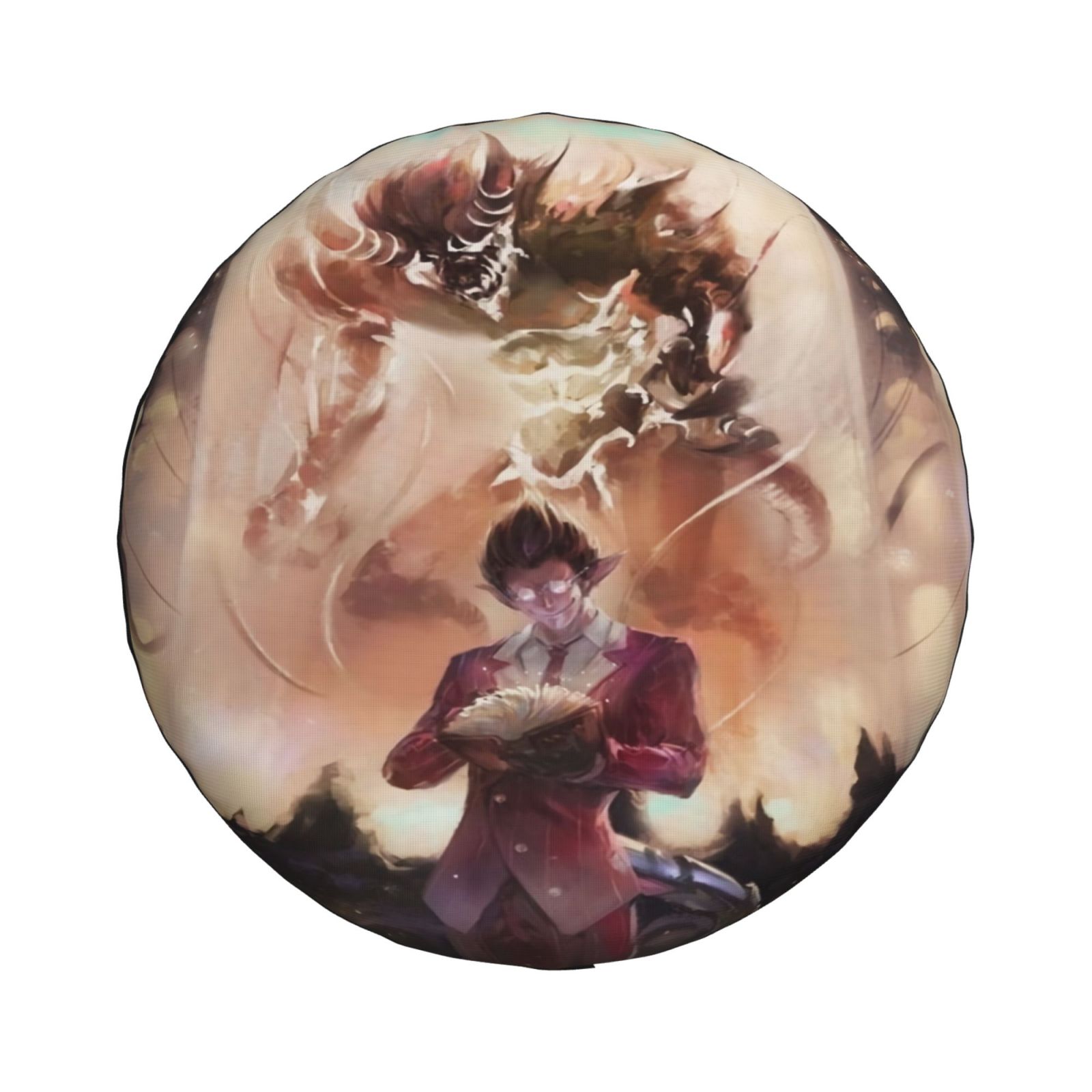 Overlord Anime Spare tire cover wheels protect General Purpose Trailer ...