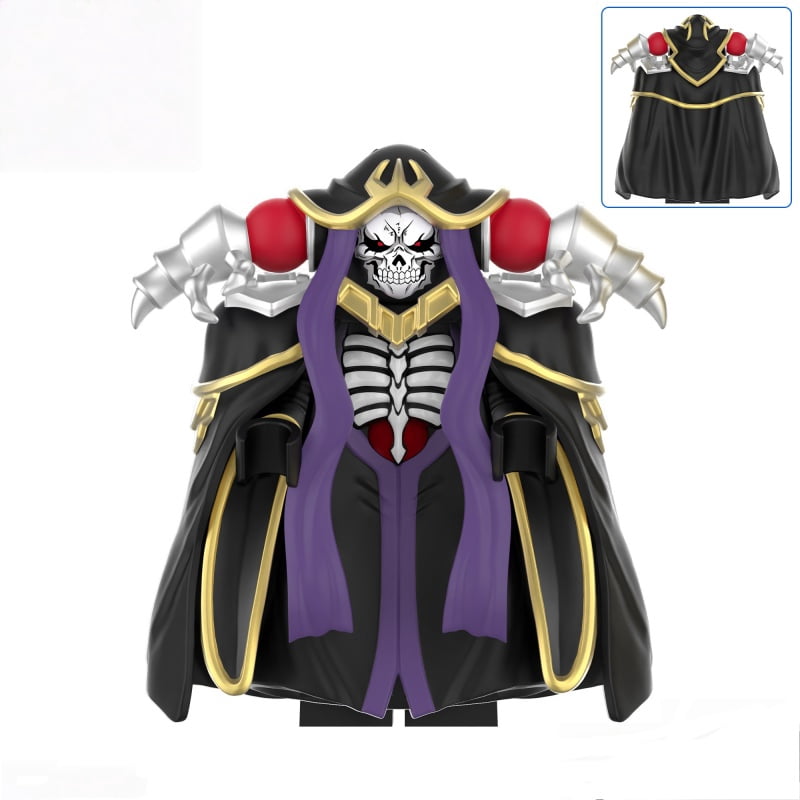 Overlord Custom Action Figure with Red Mask Black Cloak Gold Trim ...