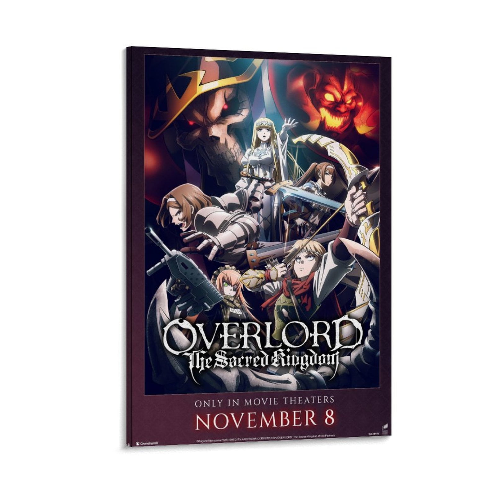 Overlord Sei Oukoku-hen Movies Poster Canvas Wall Art Painting Living ...