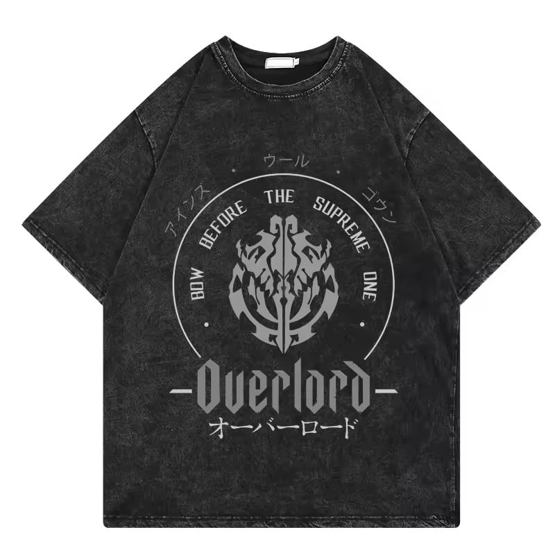 Overlord T-Shirt Momonga Ainz Ooal Gown Men's T-Shirt Albedo Shalltear ...