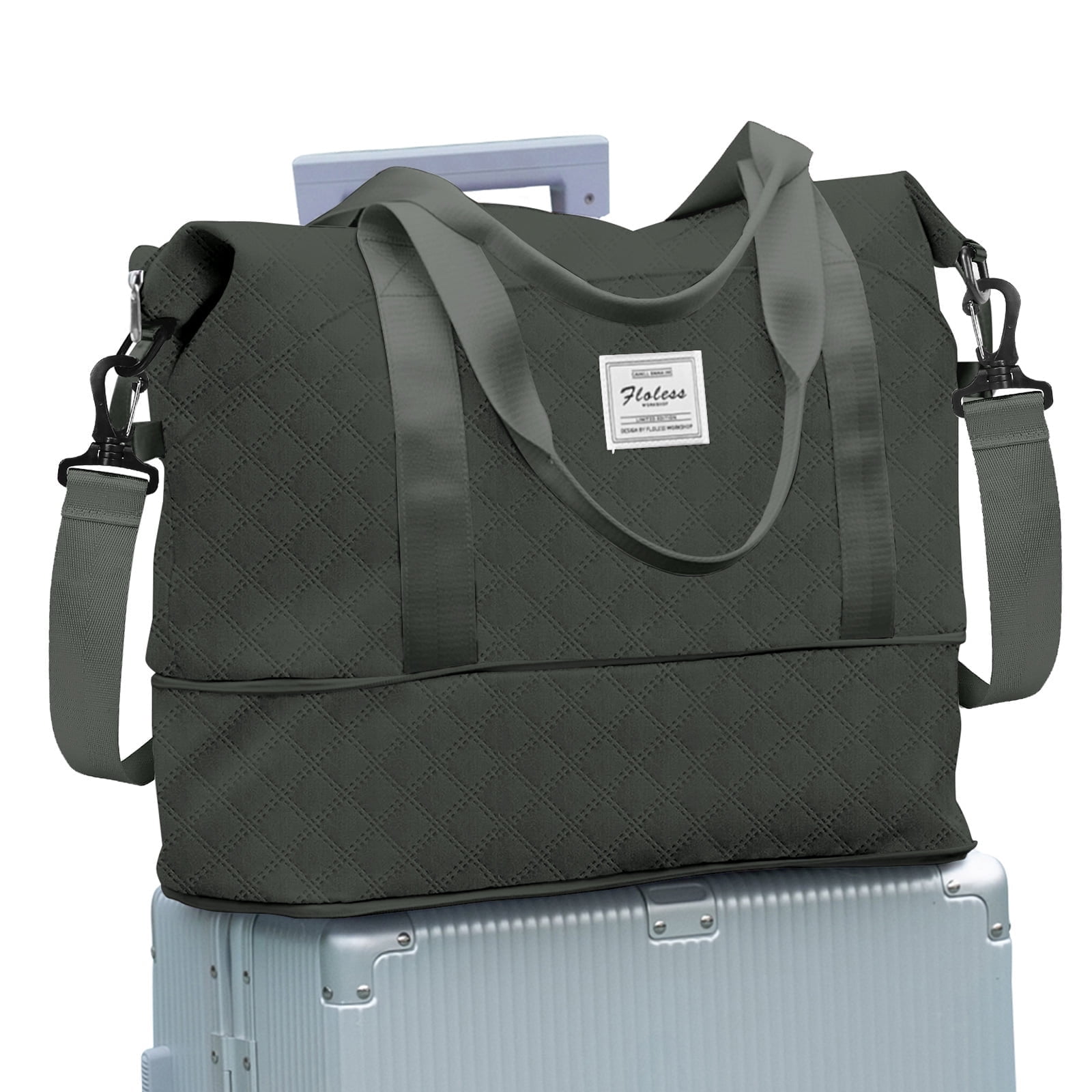 Women's Overnight Duffel Bag, Waterproof Gym Tote, Carry-on Holdall ...