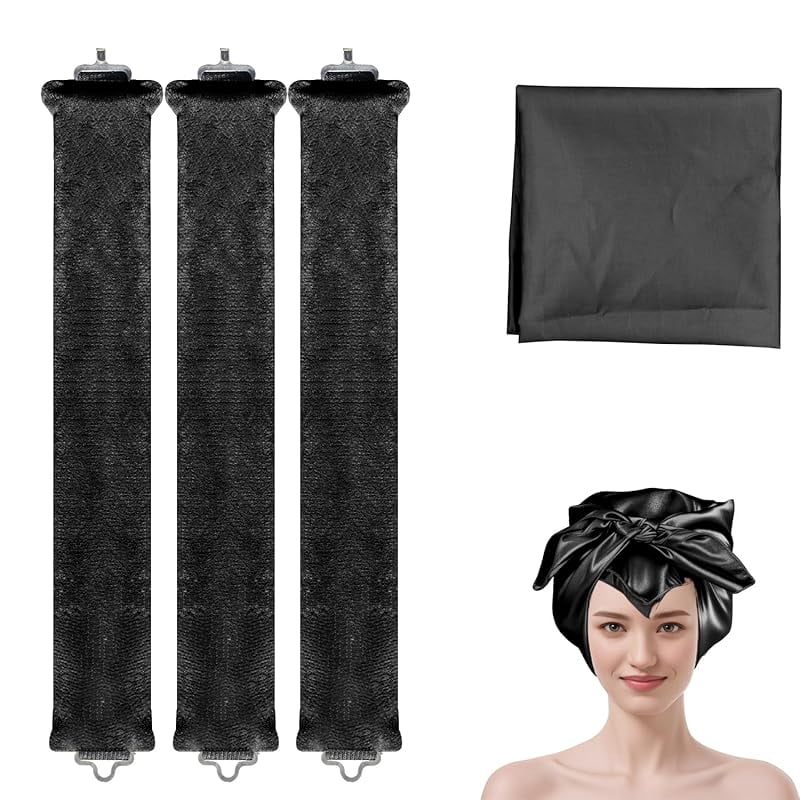 Overnight Blowout Rods,Jumbo Heatless Curling Roller for Long Hair to ...