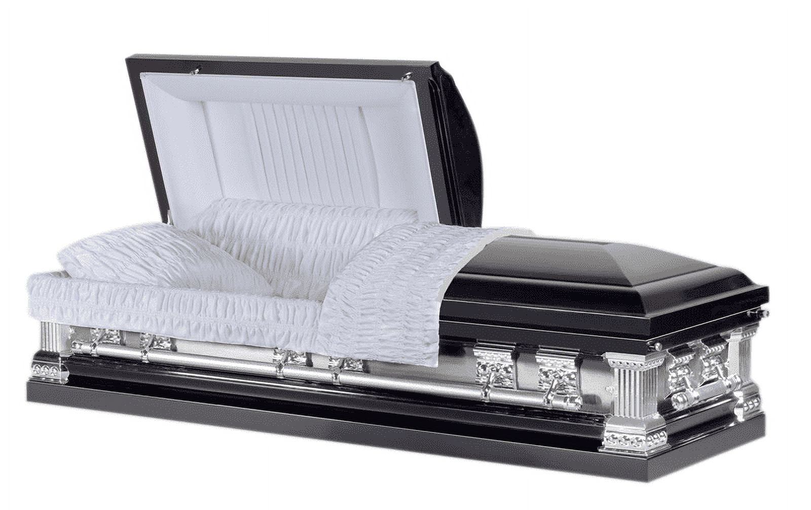 Closed Black Casket