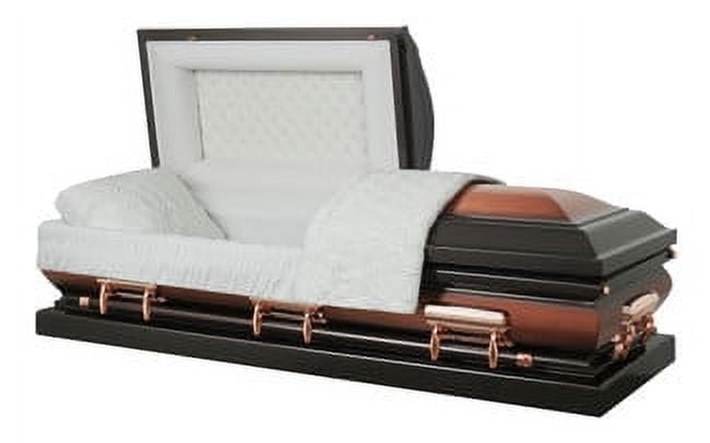 Overnight Caskets Legacy Bronze Steel Regular Funeral Casket ...