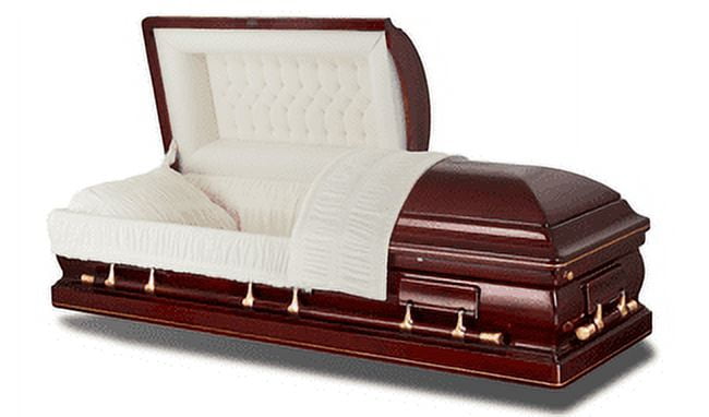 Overnight Caskets Princeton Beige Poplar Wood 79 x 23.5 in Funeral ...