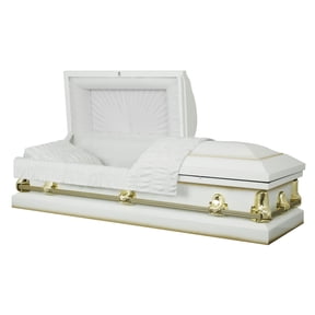 Titan Casket - Satin Series Funeral Coffin in Red - Walmart.com