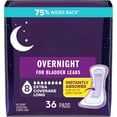 Overnight Incontinence & Postpartum Pads for Bladder Leaks, 8 Drop ...