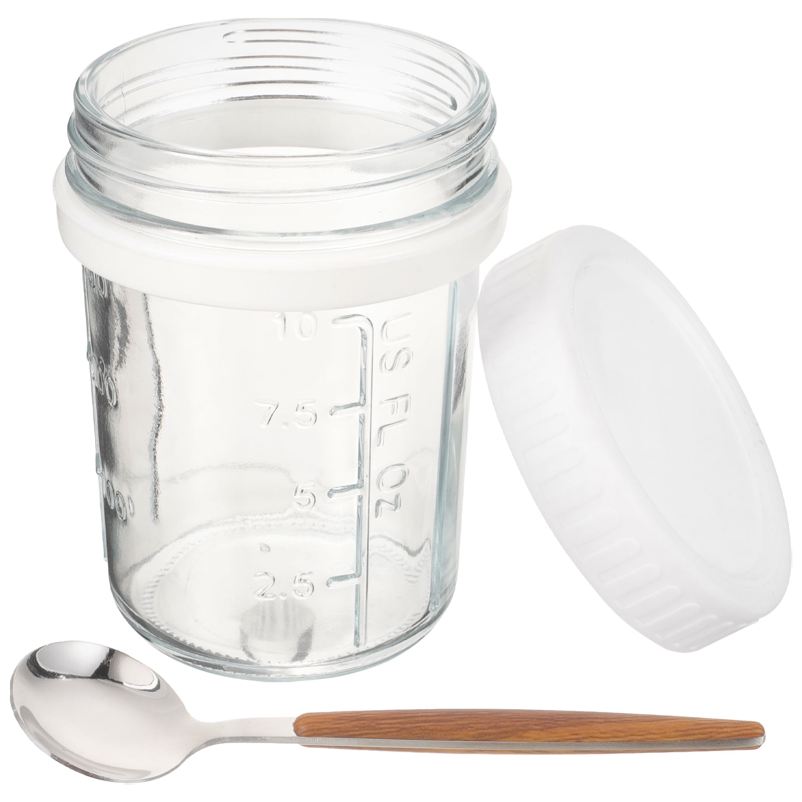 Overnight Oats Mason Storage Jars Oatmeal Container Overnight Oats Jar ...