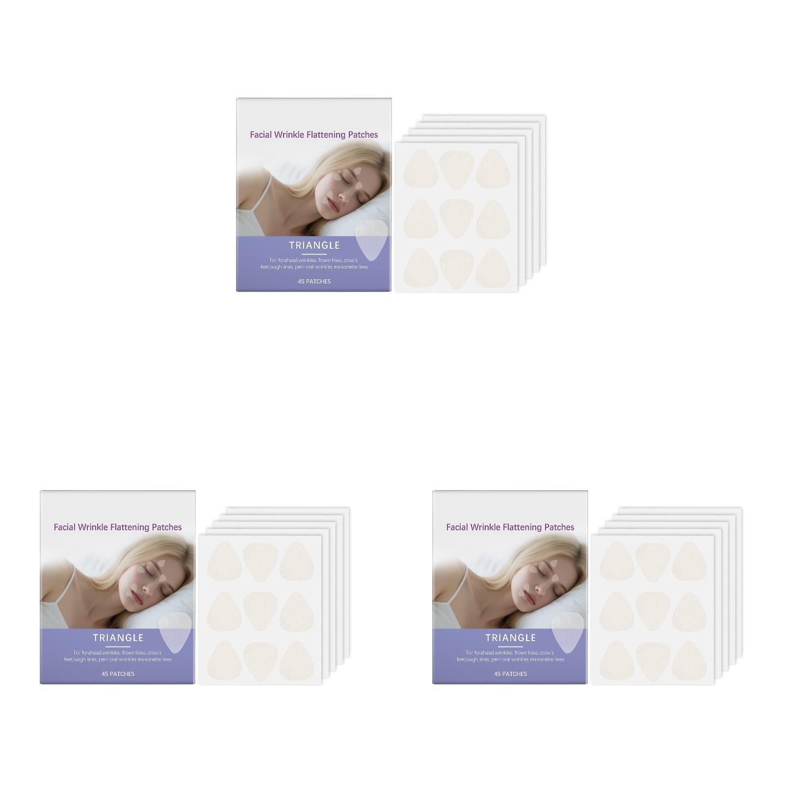 Overnight Wrinkle Patch Solution: Triangle for Eyes, Lips & Forehead ...