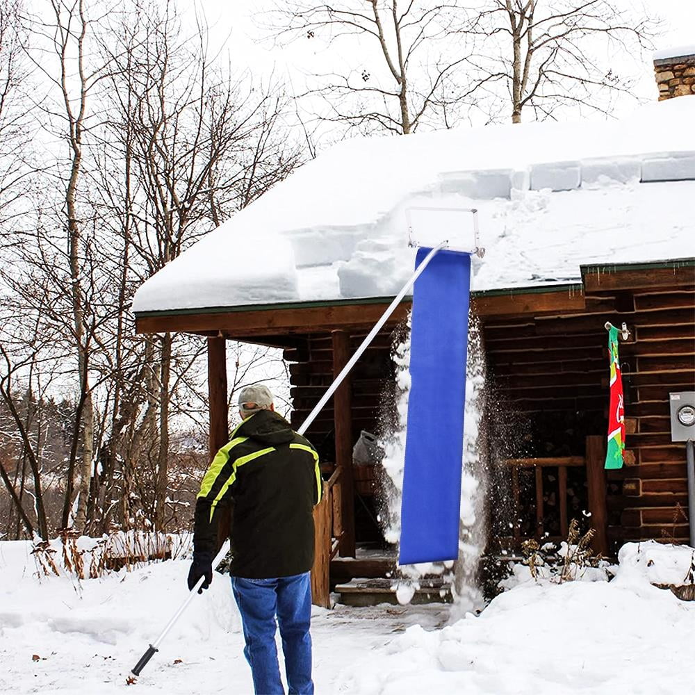 Overpatio 20' Snow Roof Rake for Roof Snow Removal: Prevents Damage ...