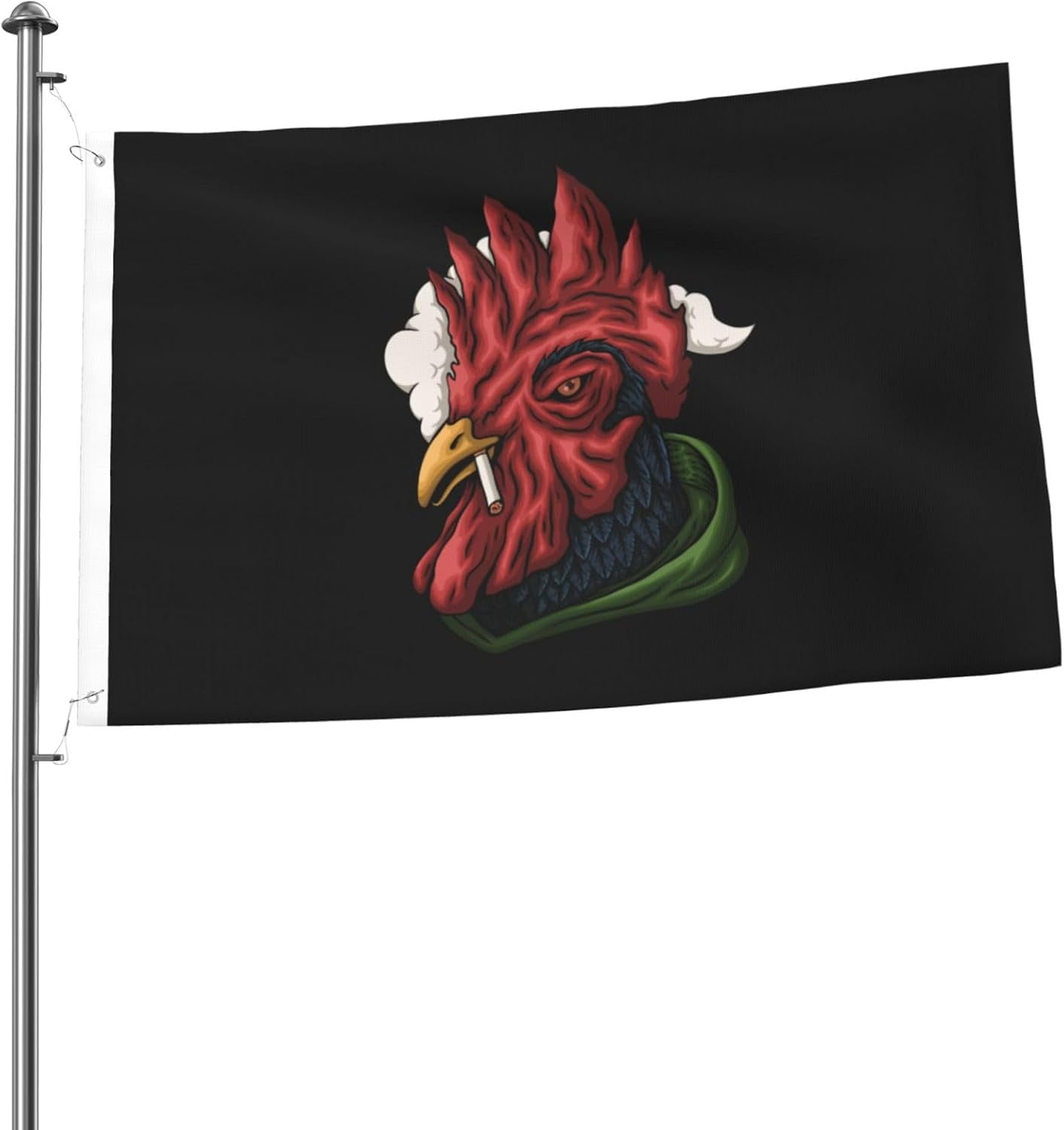 Overpowering Chicken Flag 2x3 Ft Double Sided Flag Durable Outdoor ...