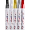 Overseas, Paint Marker Pens, 5 Pack, Oil Based, Waterproof, Quick Dry ...