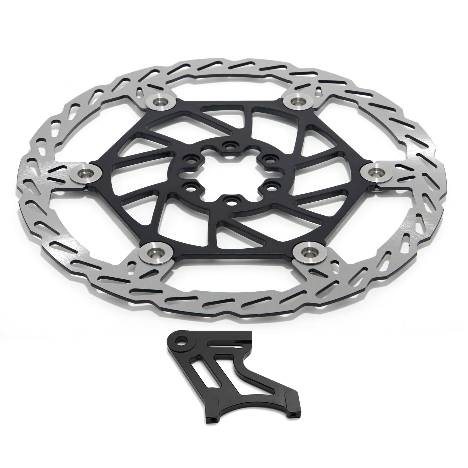 Oversize 250mm Rear Brake Disc Rotor + Bracket for Sur Ron Light Bee LB ...