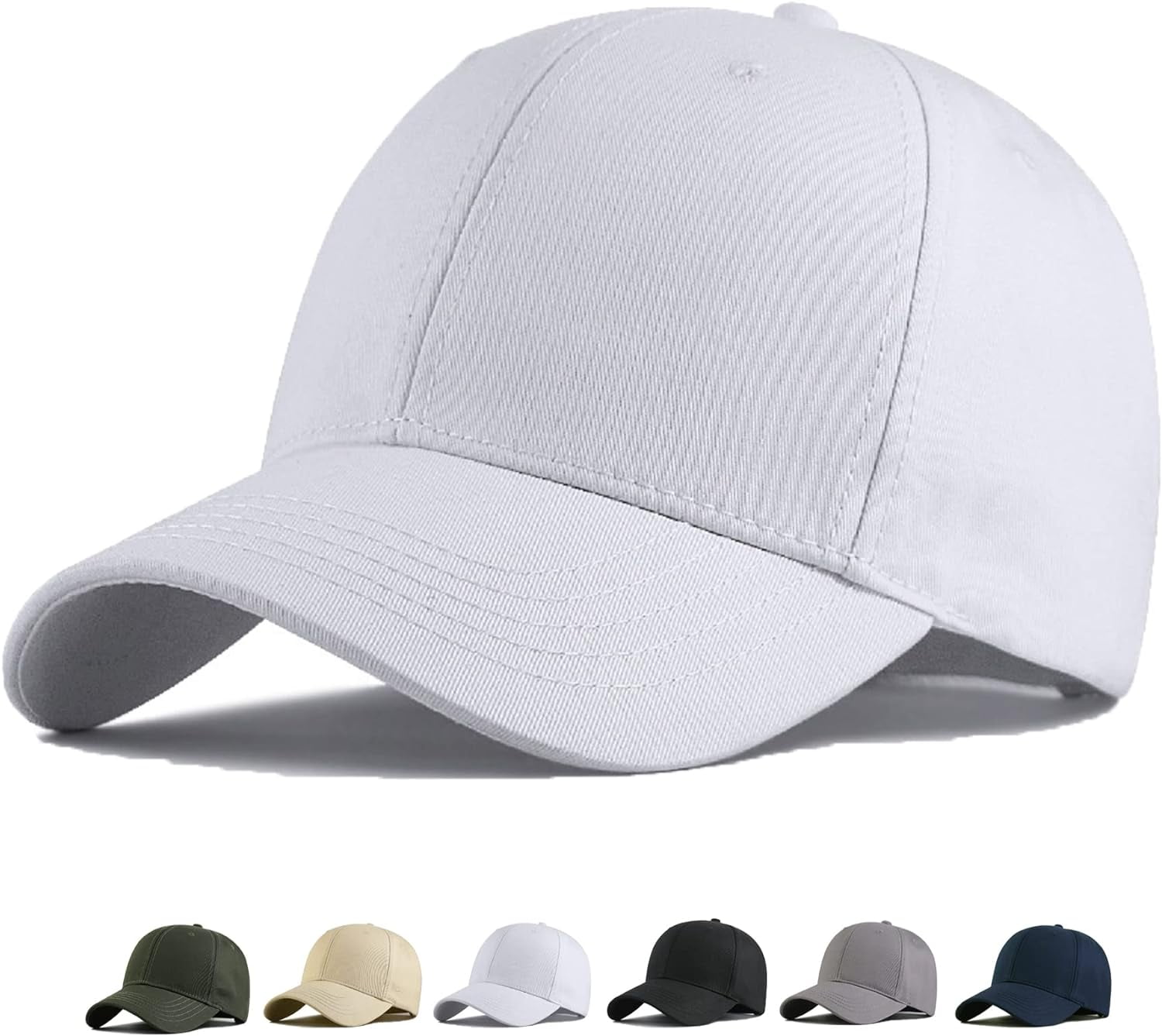 Oversize Baseball Cap XXL big head hats for men large head hats Dad Hat Adjustable 23.6"-26.8 ...