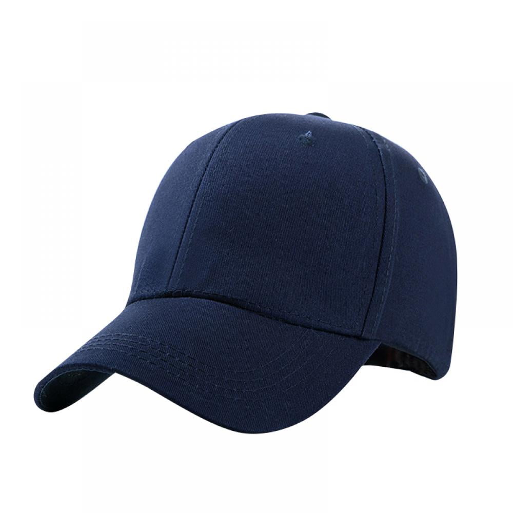 Oversize Cotton Baseball Cap,Adjustable Buckle Plain Cap,Large Hat for ...