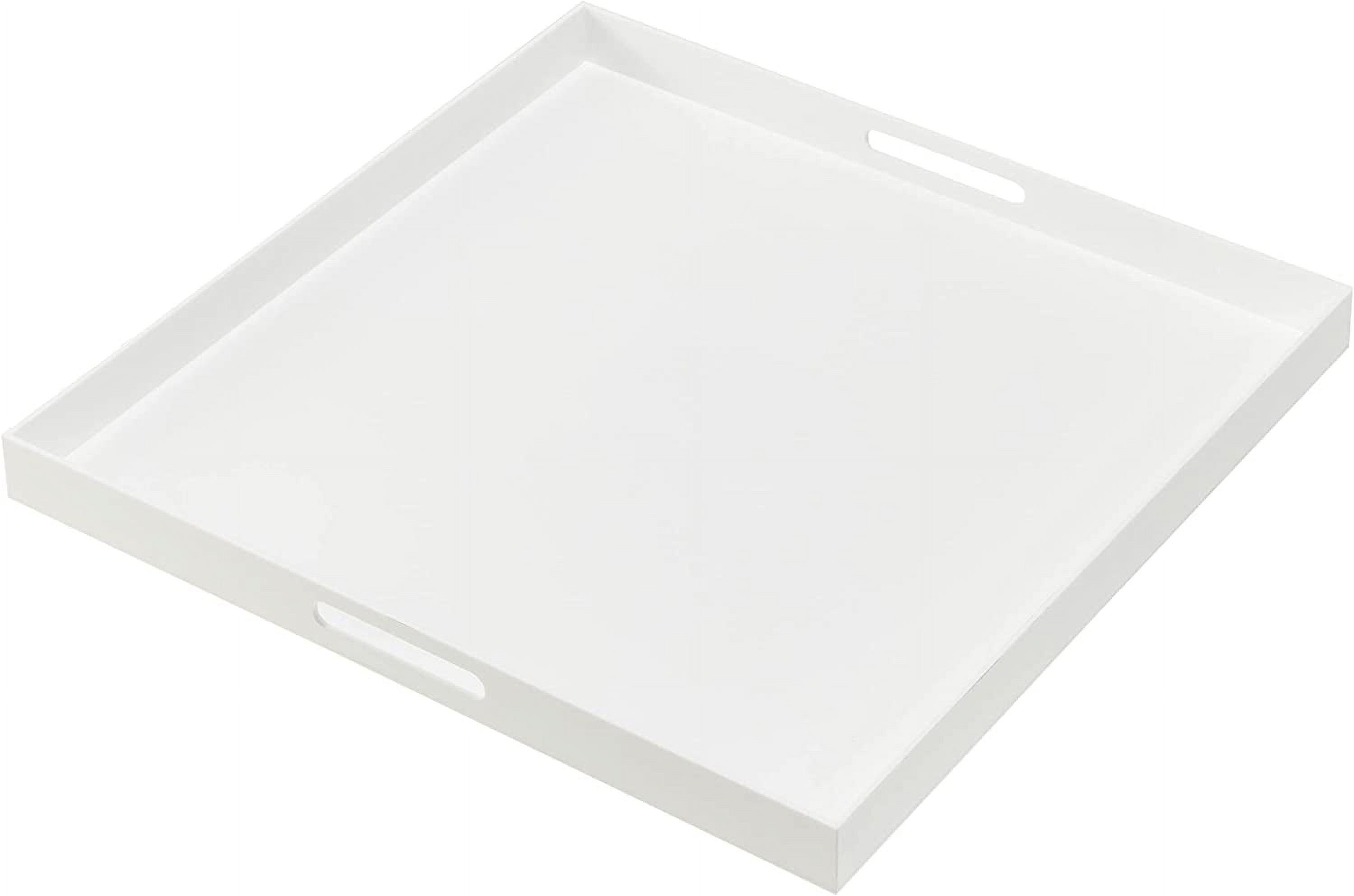 Oversize Extra Large King Size Bed Tray for eating Big Glossy White ...