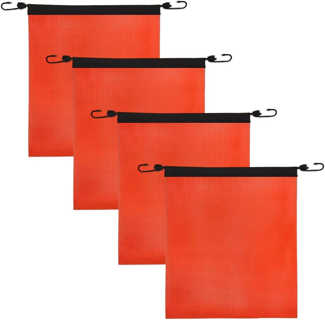 Oversize Load Safety Flags Warning Signs for Trucks and Pilot Cars (4 ...