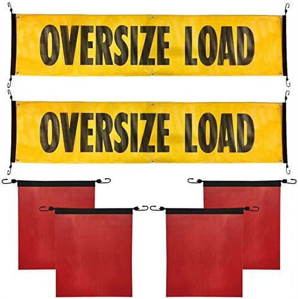 Oversize Load Signs for Trucks Safety Kit (2) Mesh 18" X 84" Oversize ...