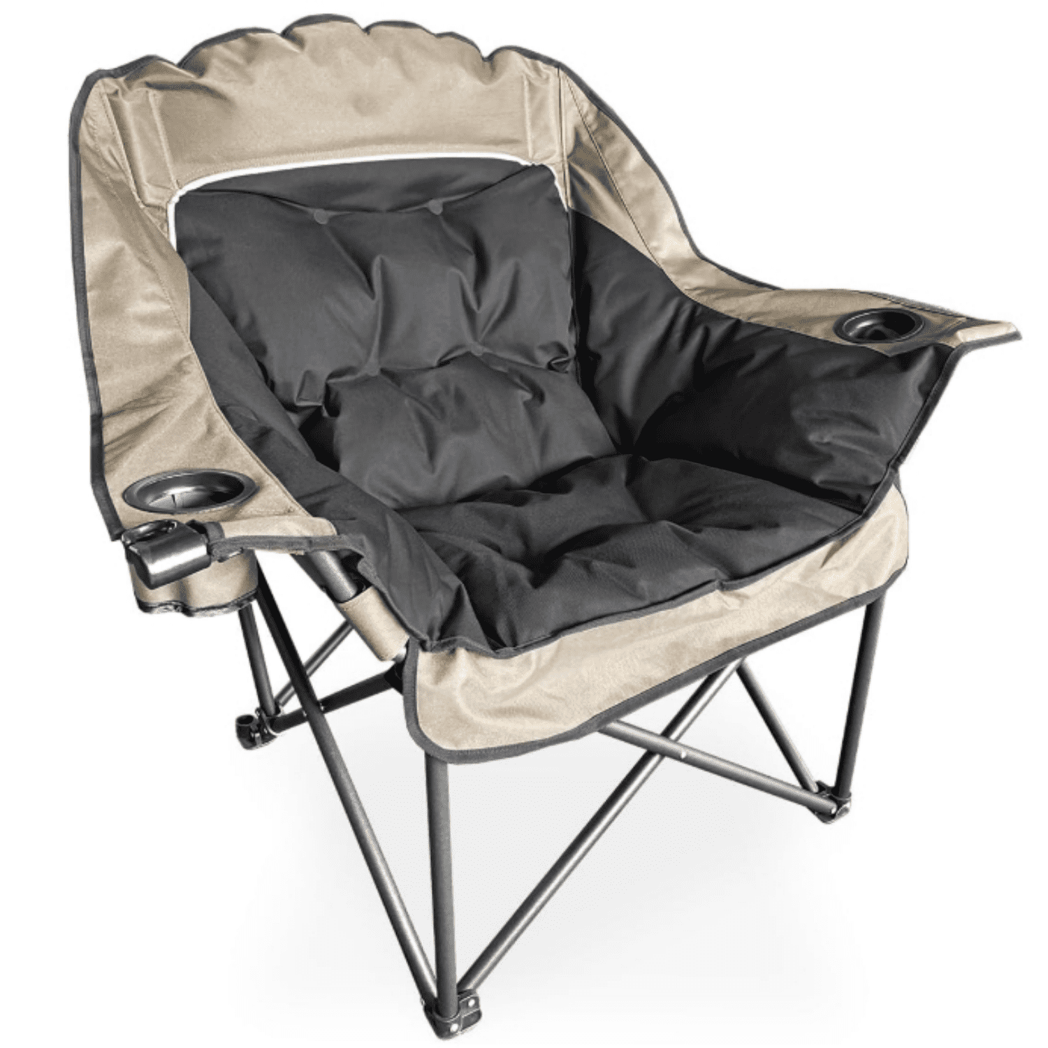 Oversize XL Outdoor Folding Chair Supports 400 lbs, Heavy Duty Lounge w ...