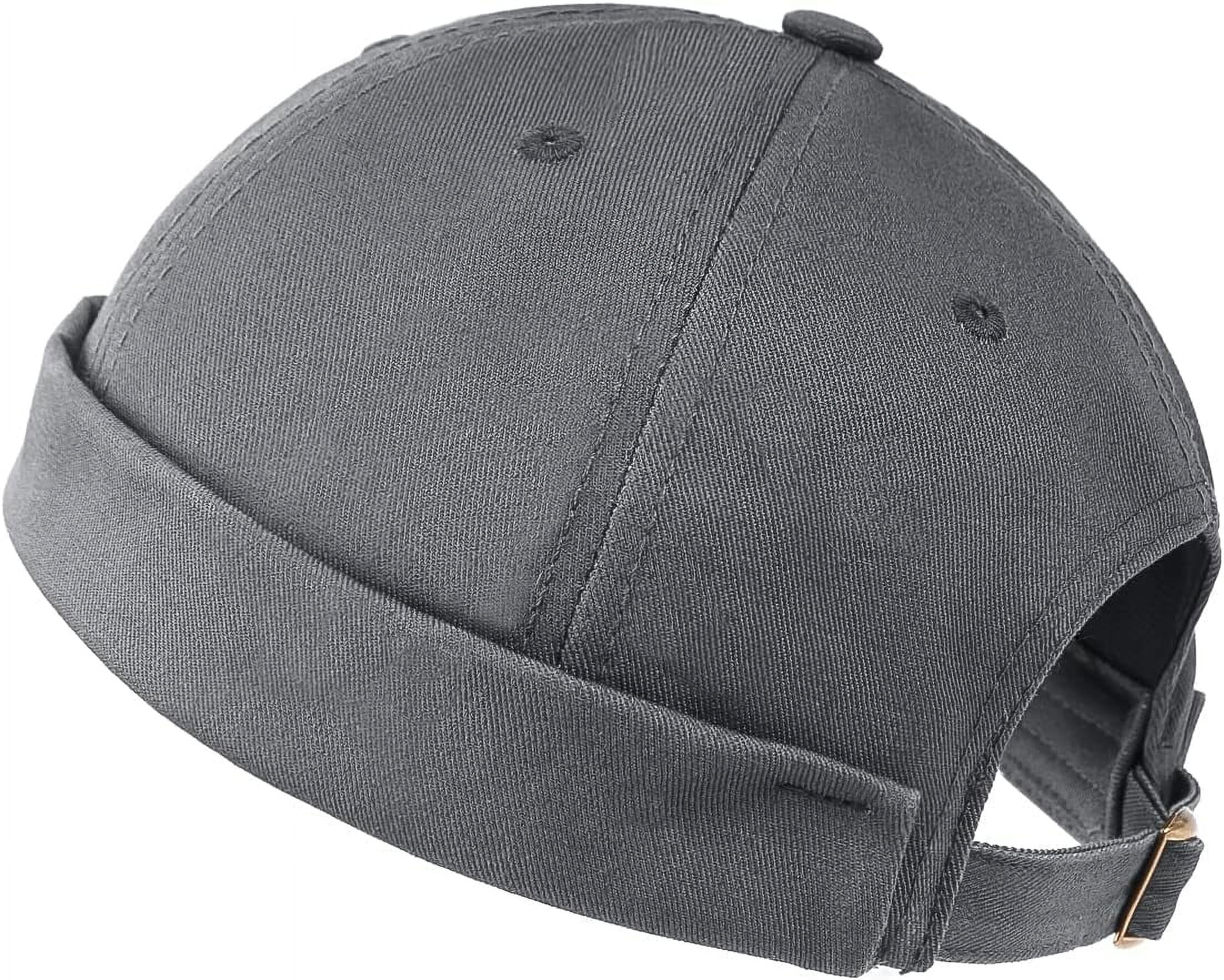 Oversize XXL Brimless Hats,Large Rolled Cuff Skull Cap,Adjustable ...