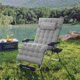 Oversized 33" XXL Zero Gravity Chair – Navy Blue Patio Recliner with ...