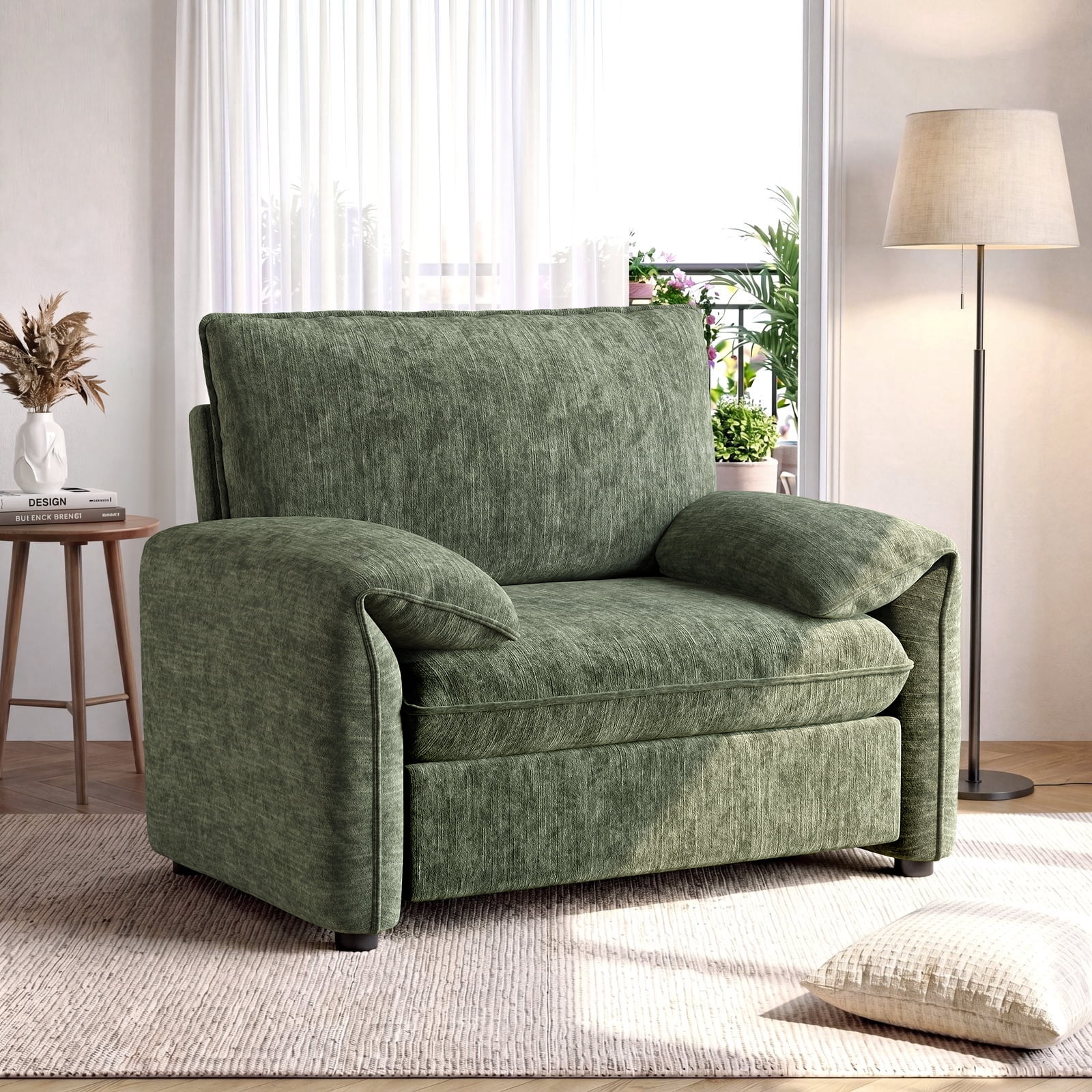 Onbrill, 42-Inch Modern Armchair, Oversized Accent Chair with Padded ...